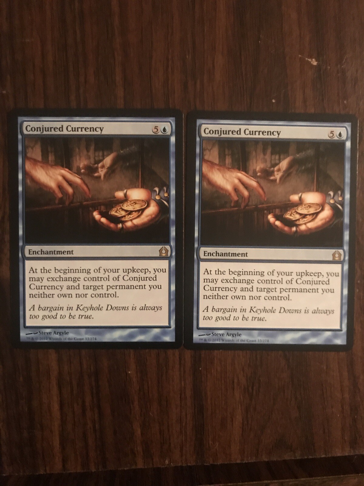 Conjured Currency X2 Return To Ravnica Moderate Play MTG | eBay