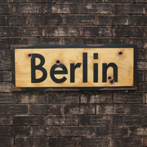 Vintage WW2 Berlin Road METAL SIGN German Army WW2 Military Steel Repro ...