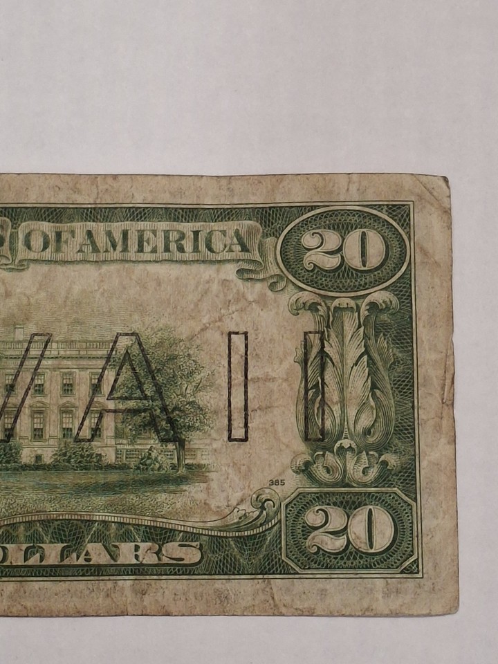 1934 A $20 Hawaii Overprint Emergency Issue WWII Note | eBay