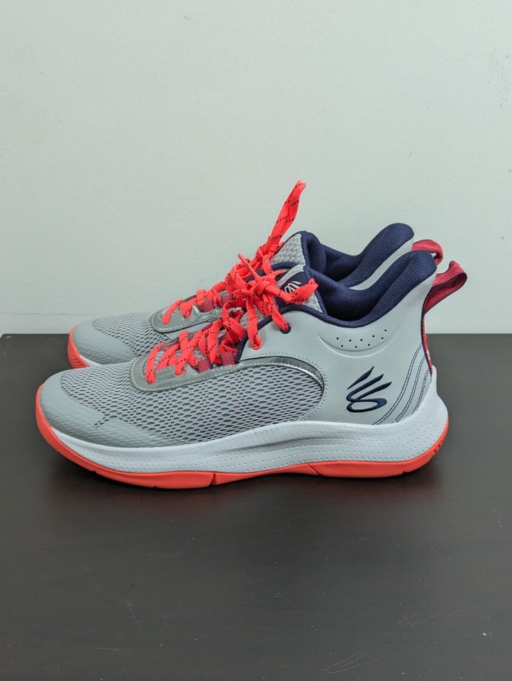 Under Armour Steph Curry 3Z6 'Grey Red' 3025090-101 Men's Size 9 | eBay