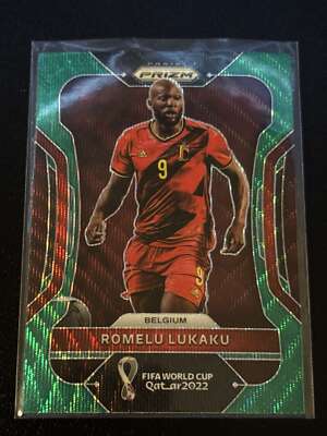 2022 Panini Prizm FIFA World Cup Qatar #20 Romelu Lukaku Green Wave ...