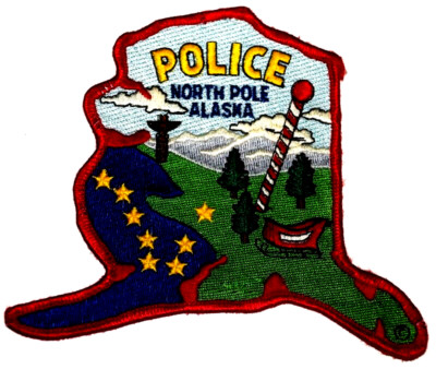 NORTH POLE – POLICE - ALASKA Sheriff Police Patch ~STATE SHAPE~TOTEM ...