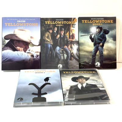 Yellowstone DVD Set TV Series Season 1 2 3 4 5 Kevin Costner Montana ...