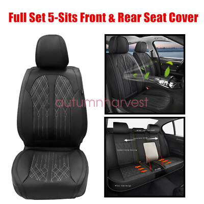 CAR Seat Cover Full Set Cushion PU Leather For Mitsubishi Outlander ...