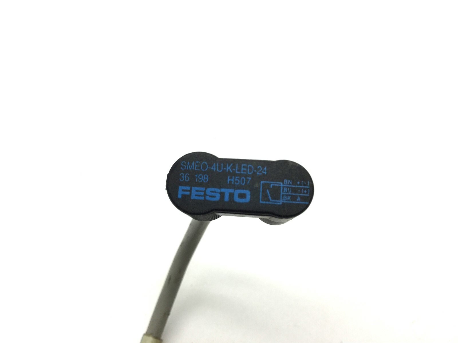 Festo SMEO-4U-K-LED-24 Reed Proximity Sensor, Yellow LED, Voltage ...