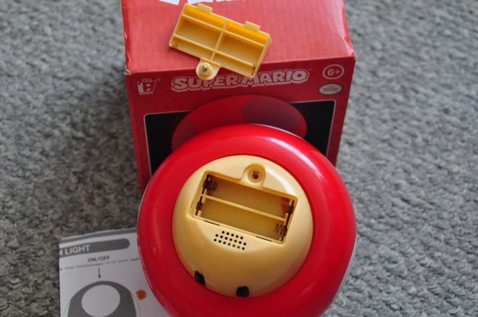 Super Mario Mushroom Light with Official Mushroom Sound & Box - Working ...