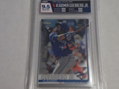 2019 Topps Chrome VLADIMIR GUERRERO JR. Rookie card #201. HGA 9.5 ...