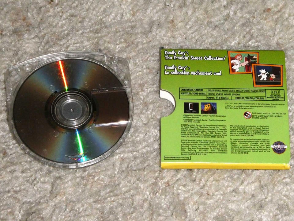 Family Guy The Freakin’ Sweet Collection UMD Video Sony PlayStation ...