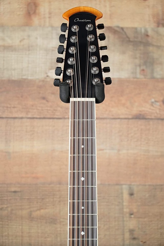 OVATION ELITE 12 STRING ACOUSTIC ELECTRIC GUITAR SOLID SPRUCE SUNBURST ...
