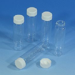 Lot Of 12 (30x110mm) Flat Bottom Graduated Tube With Screw Cap 50ml Sc ...