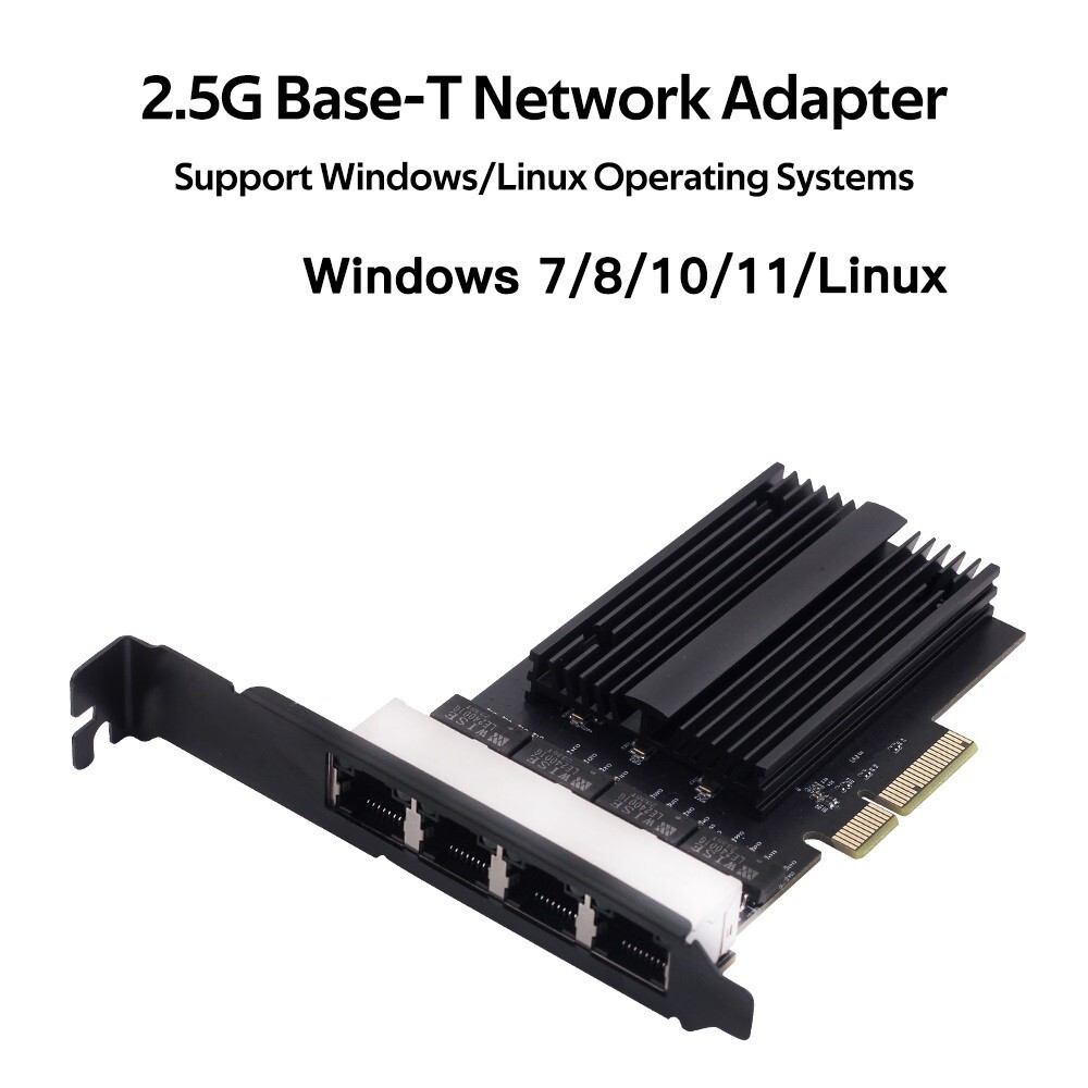 4 Port Gigabit NIC for Intel I226 Gigabit Ethernet PCI-E to RJ45 ...
