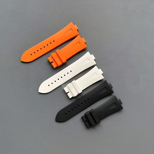 25x8mm Rubber Strap Watch Band Fits Vacheron Constantin Overseas ...