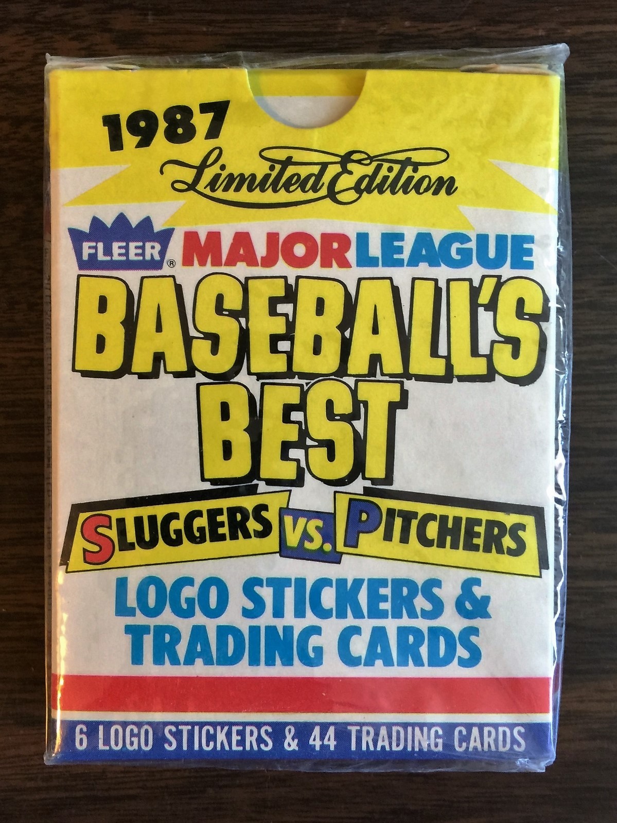 1987 LTD Fleer Major League BASEBALL'S BEST Sluggers vs Pitchers Box ...