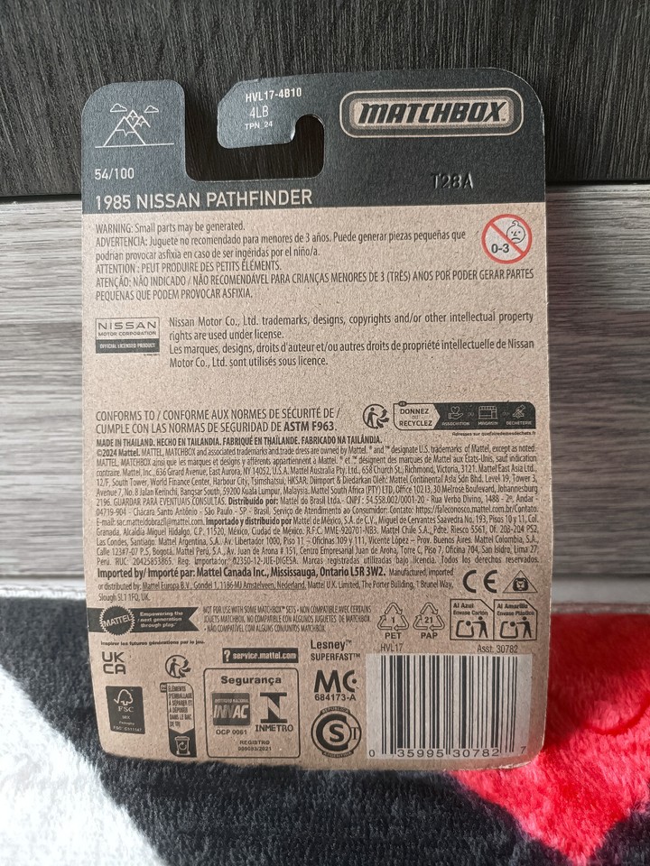 Brand New Matchbox 1985 Nissan Pathfinder Red 54/100 Mainline 2024 Case ...