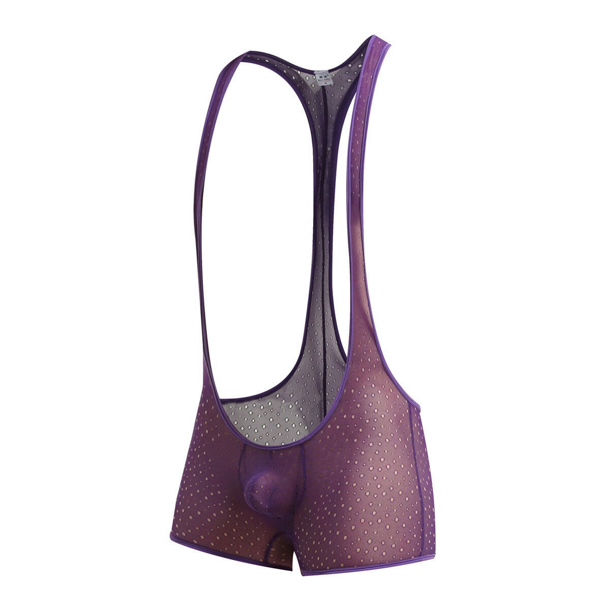 Men's Suspender Wrestling Singlet Bulge Pouch Leotard Tank Top Boxer ...