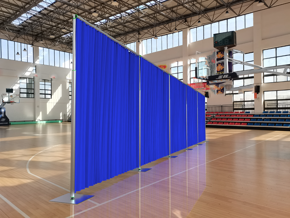 QUICK BACKDROP KIT 8 FT HIGH x 10 FT- 50 FT WIDE PIPE WITH DRAPE((ROYAL ...