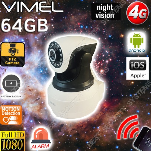 4G Security Camera Alarm Home System GSM Motion Activated Surveillance ...