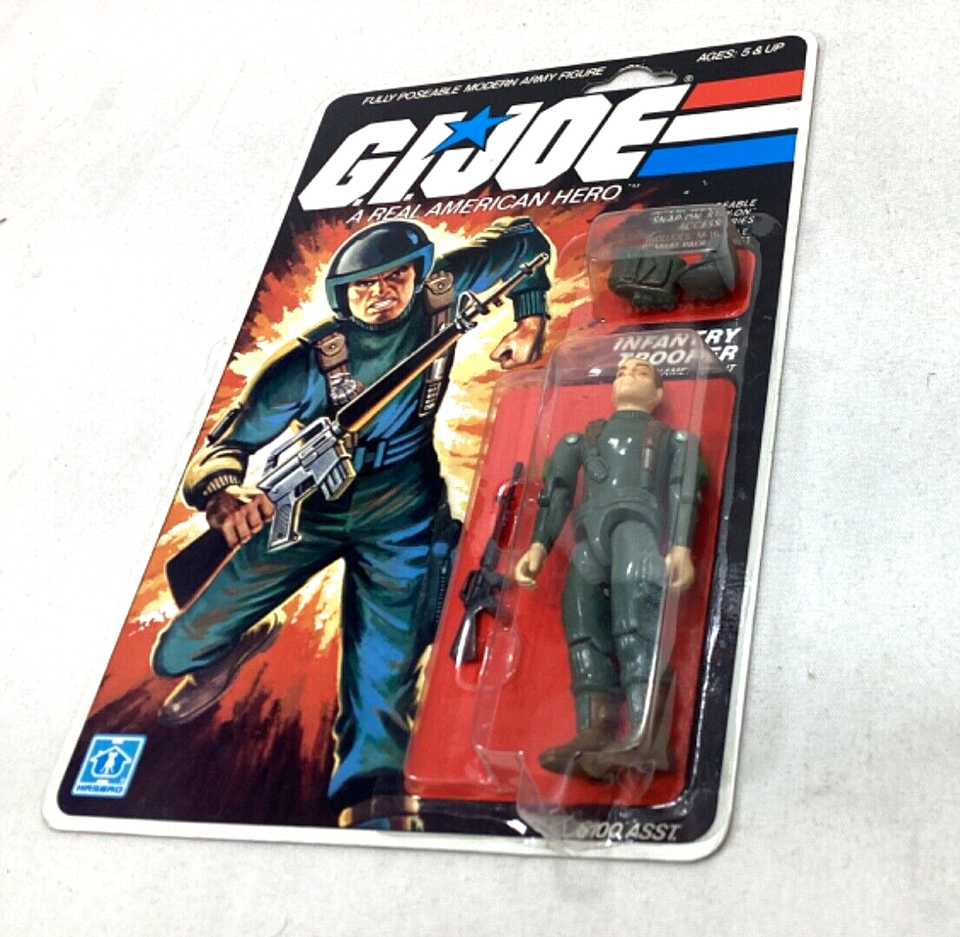 1982 Vintage GI Joe ARAH Grunt Figure MOC Carded Sealed Peach 9 Back ...