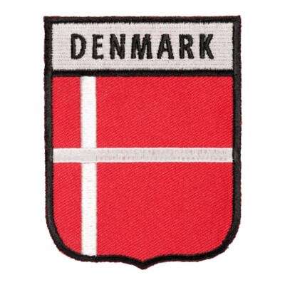 Denmark Flag Shield Patch, Scandinavian Country Flag Patches | eBay