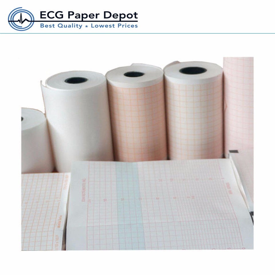 ECG EKG Thermal Paper Controls EMS Red LP12 108mm x 75' Physio 18 Rolls ...