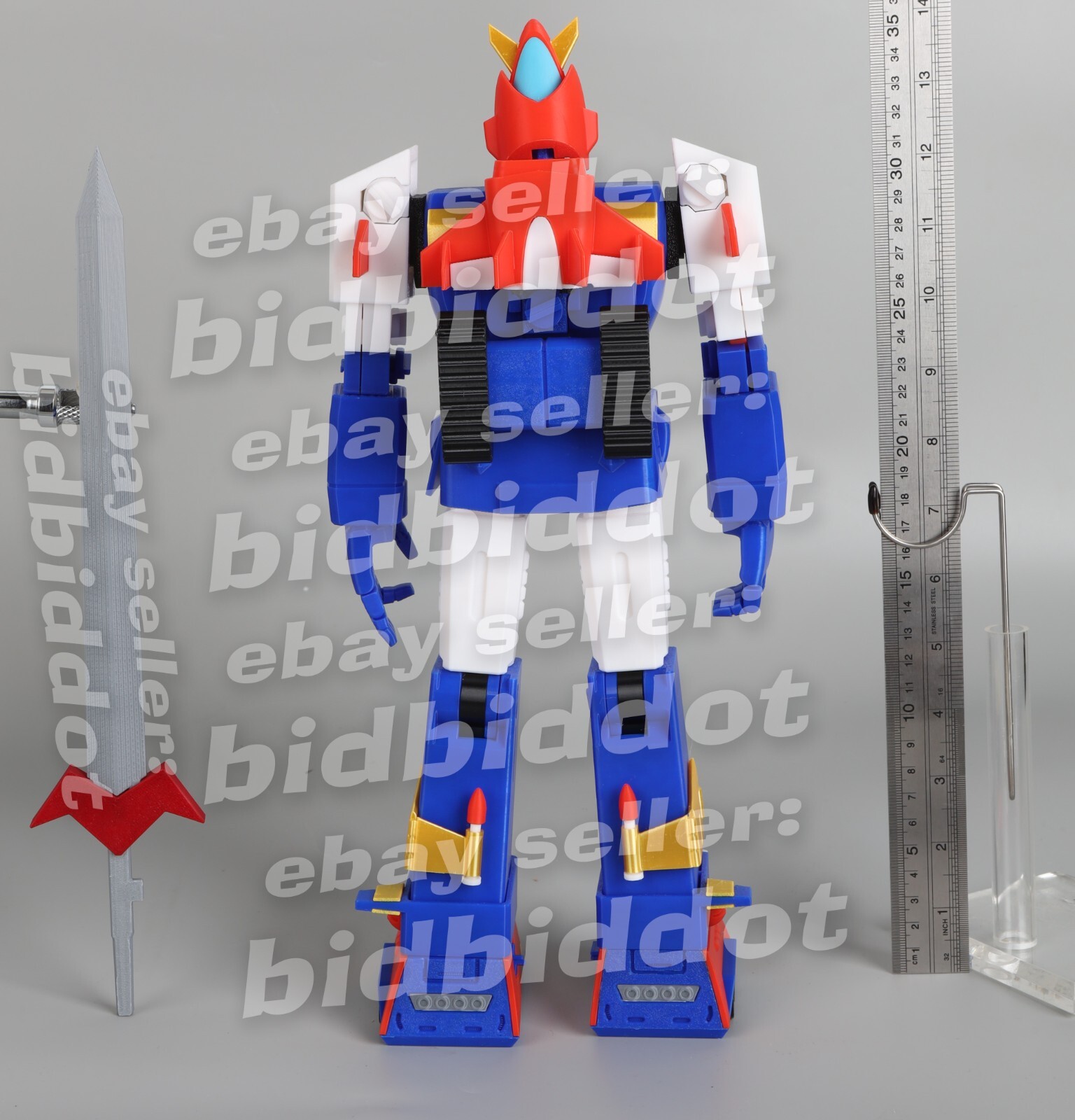Custom Voltes V DX 14" 3D Print jumbo Figure SRW Super Robot poseable ...