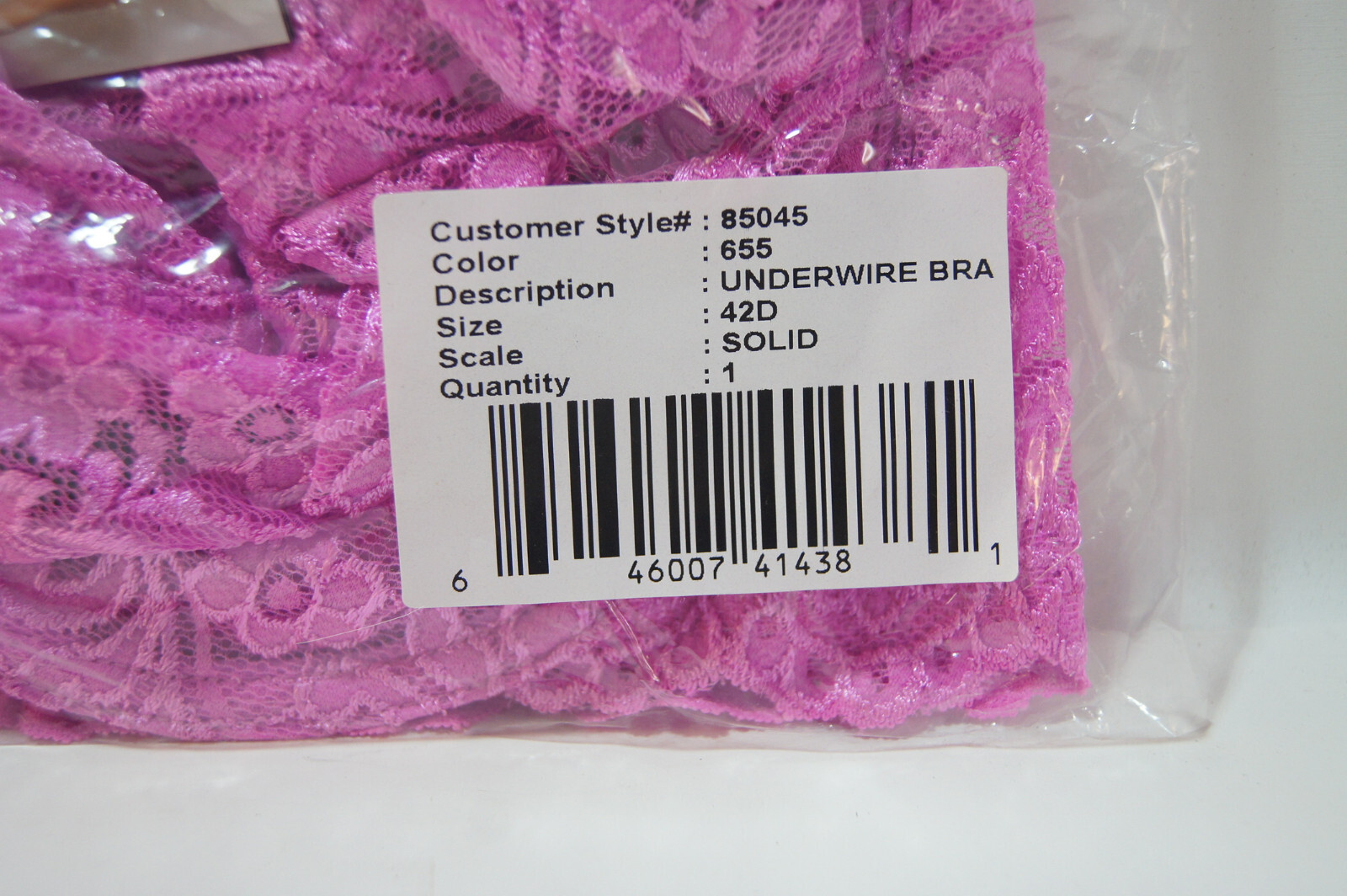 Smart and Sexy Dark Pink Lace Women's Bra Lingerie Woman 42D Underwire ...