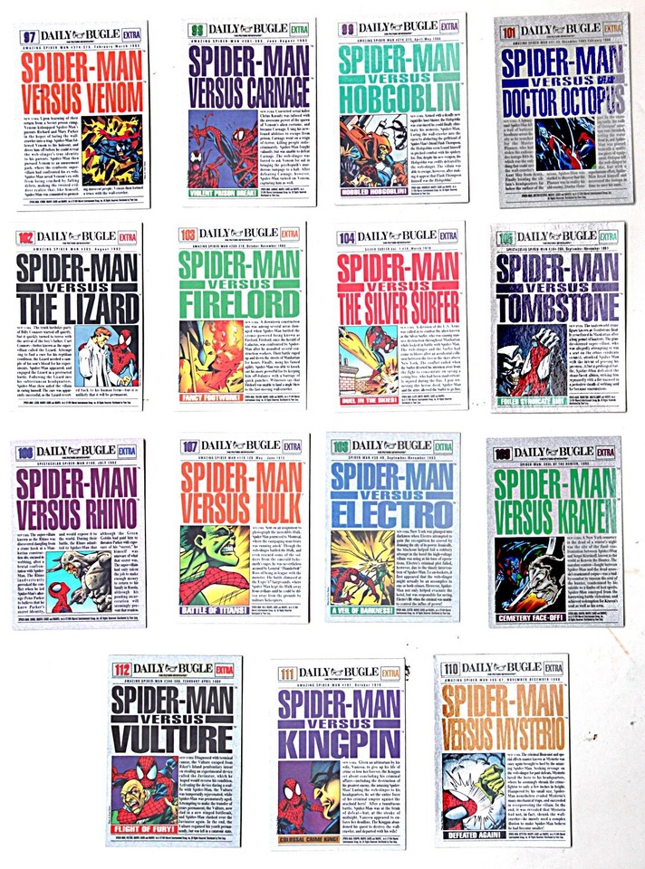 1994 Marvel Comics Spider-Man Daily Bugle Special Edition Lot of 15 ...