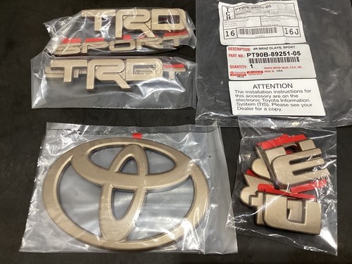 Genuine Toyota 2025 + 4Runner TRD SPORT Bronze Front Grill Emblem ...