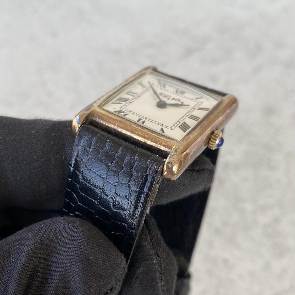 1978 Roy King Tank 925 Sterling Silver Manual Wind Swiss Roman Numeral ...