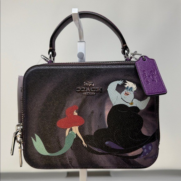 Coach x Disney Little Mermaid Ursula Ariel Crossbody Bag Purple Multi ...