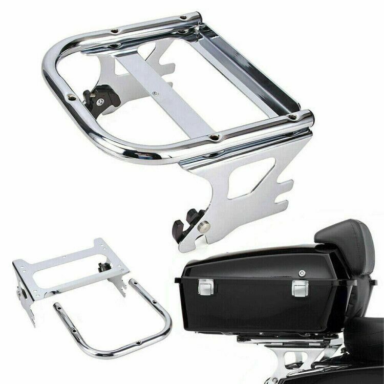 Chrome Two-up Tour Pack Mounting Luggage Rack For Harley 97-08 Touring ...