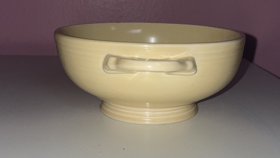 Vintage Fiesta Cream Soup Bowl Ivory Fiestaware | eBay