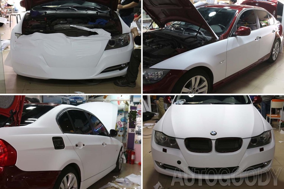 12" x 60" Matte Flat White Vinyl Film Wrap Sticker Decal Bubble Free ...