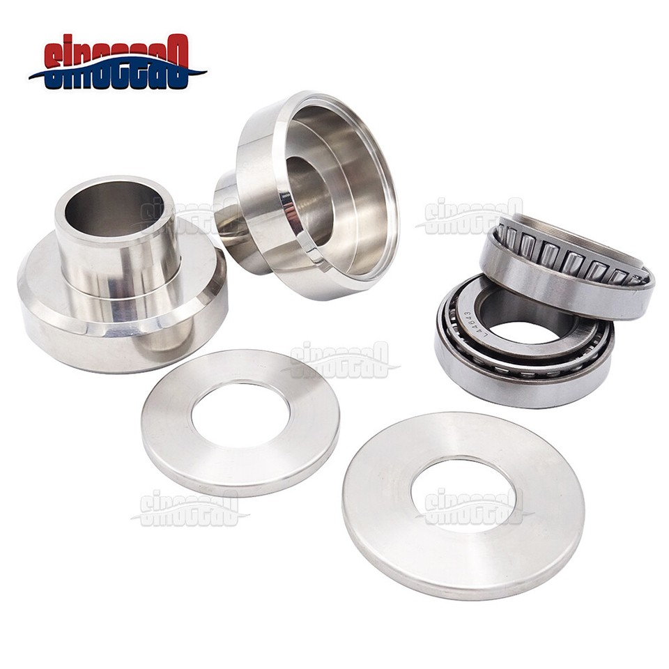 Chrome Fork Neck Cups Cup Set Bearings Race Kit For Harley Chopper ...