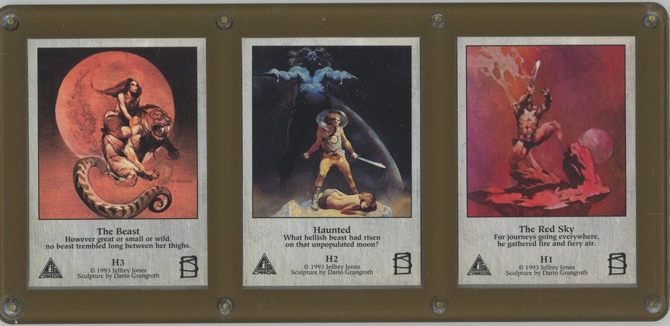 1993 FPG Cards Jeffrey Jones Gold Holograms Limited Edition 3 Card Set ...