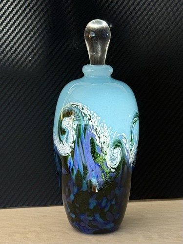 Vintage MAD ART GLASS Perfume Bottle 2004 SIGNED | eBay