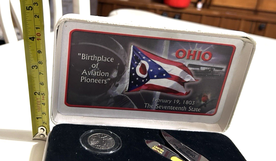 Ohio 17th State Pocket Knife State Coin Boxed Set | eBay