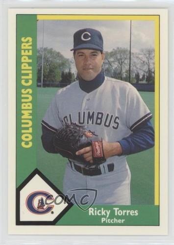 1990 CMC AAA Columbus Clippers Green Back Ricky Torres #18 0q3 | eBay