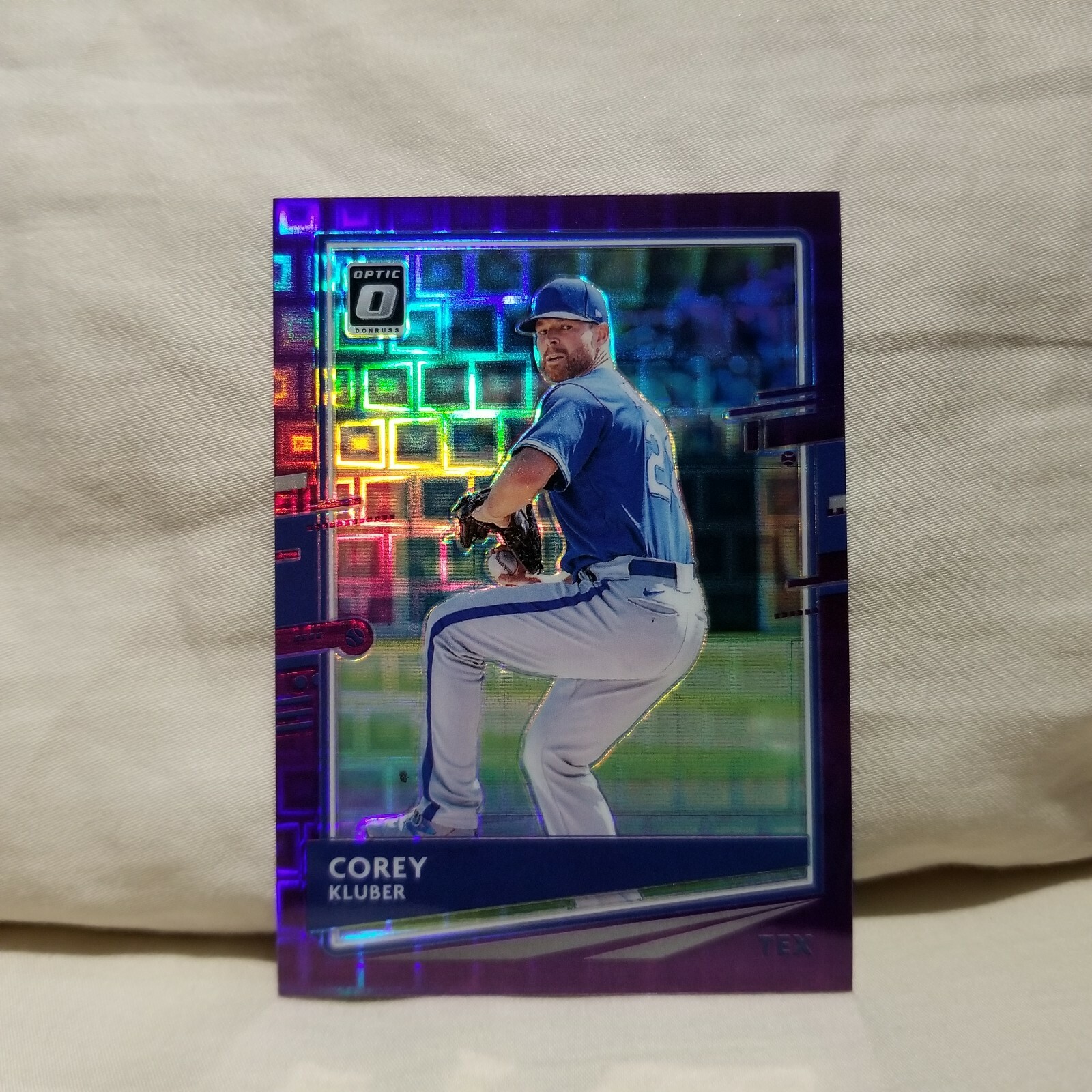 Corey Kluber 2020 Donruss Optic Purple Pandora Prizms Card #109 #d /99 ...