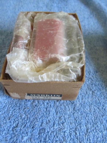 1950's Lot of two MARKLIN HO Train Red # 362 TIPPING COAL CARS In BOX ...