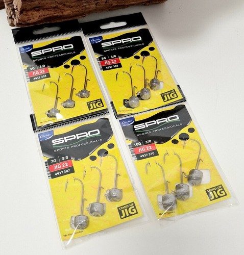Spro Jig 22 Stand Up 3/0 3g 5g 7g 10g 3,9cm Ned Rig Head Jigheads ...