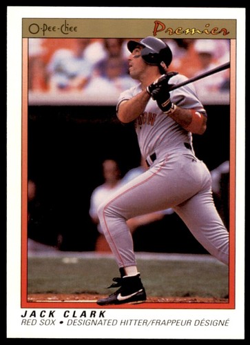 1991 O-Pee-Chee Premier Jack Clark Boston Red Sox #21 | eBay