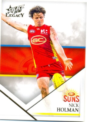 2018 AFL Select Legacy Common card 92 Nick Holman - Gold Coast Suns | eBay