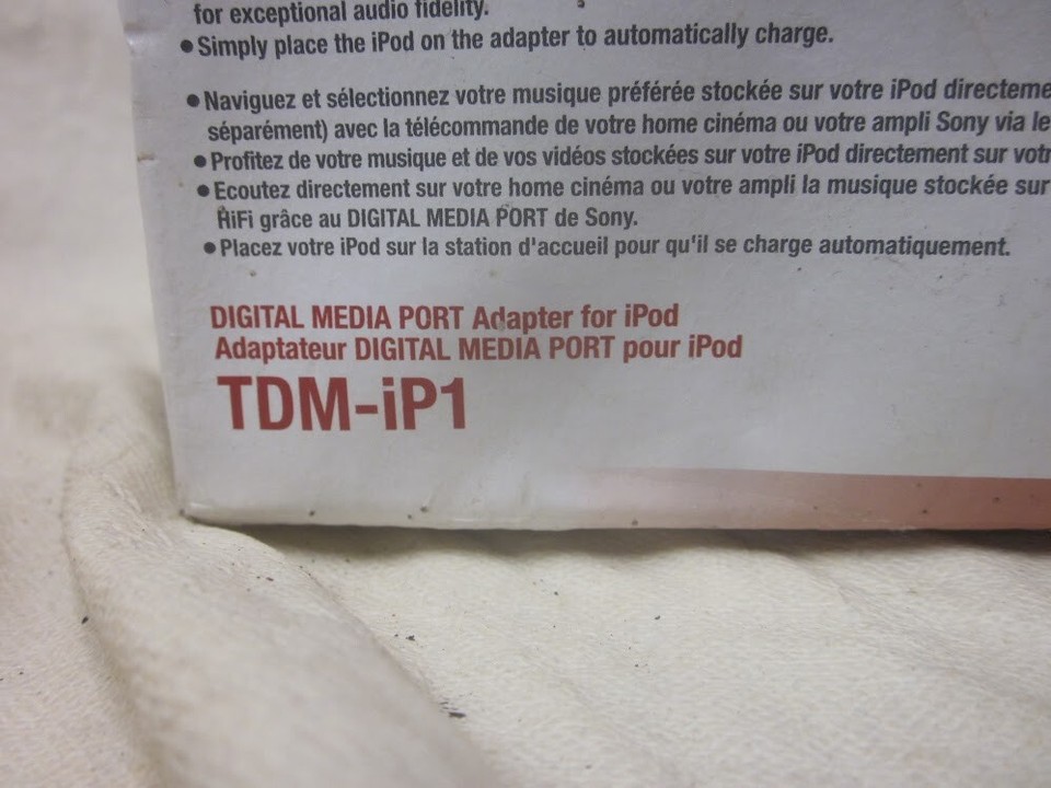 Sony TDM-iP1 Digital Media Port for iPod - New Open Box | eBay