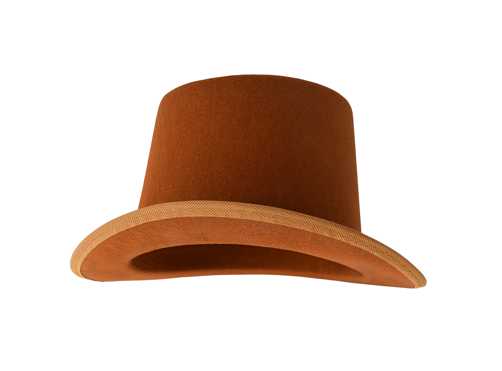 Tall Brown Willy Wonka Dickens Caroler Steampunk Coachman Top Hat ...