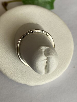 Beautiful Solid Sterling Silver Soul purifying “Smooth Waters Run Deep ...