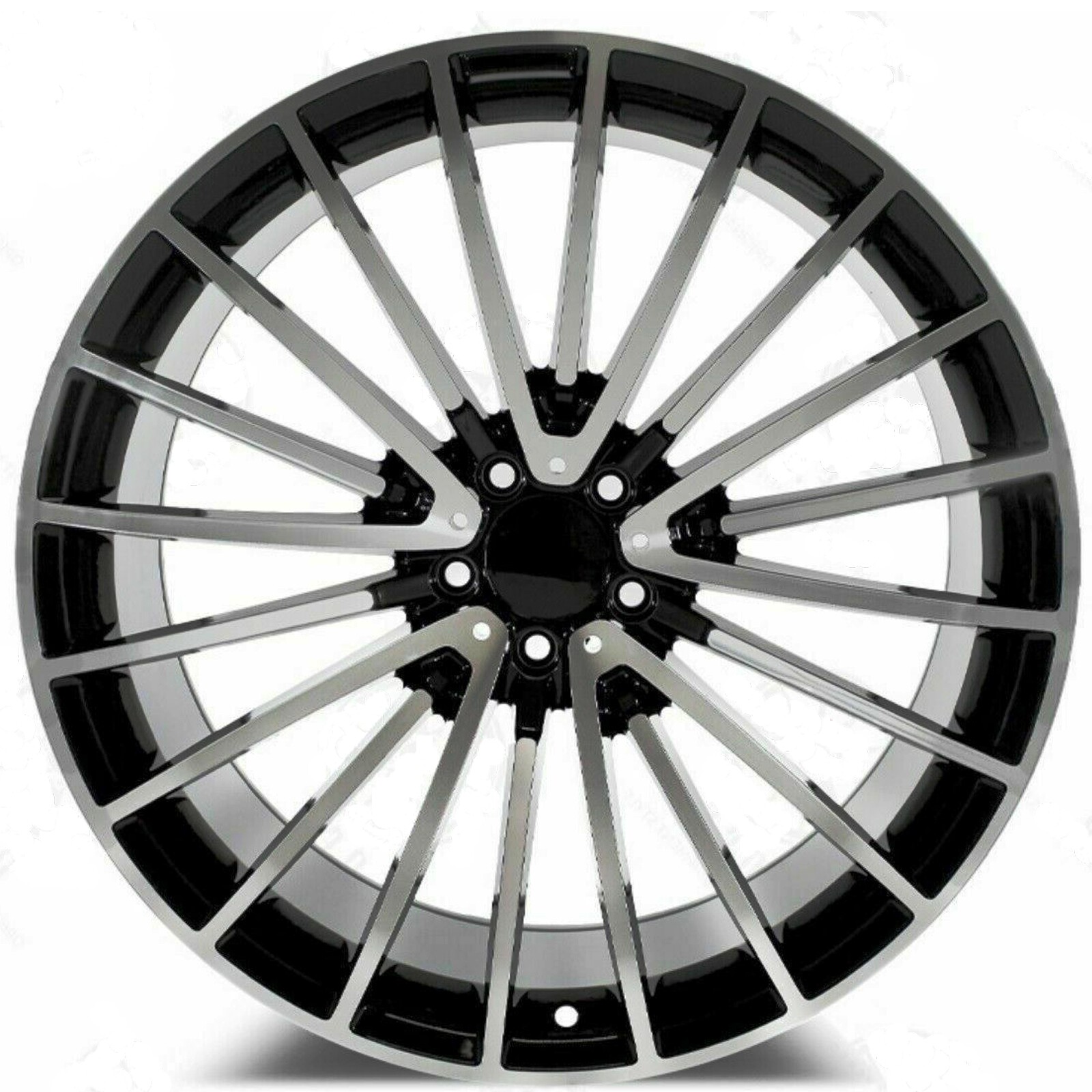 22" 5x112 22x9 Black Machined Wheels for S550 S600 S450 S63 CL500 CL63 ...
