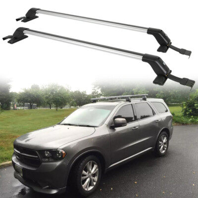 43.3" Car Top Roof Rack Cross Bar w/Lock Aluminum For Dodge Durango ...