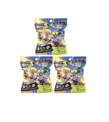 [JAPAN seller] Japanese Bath ball bomb Inside mascot "Splatoon 3" ( x3 ...