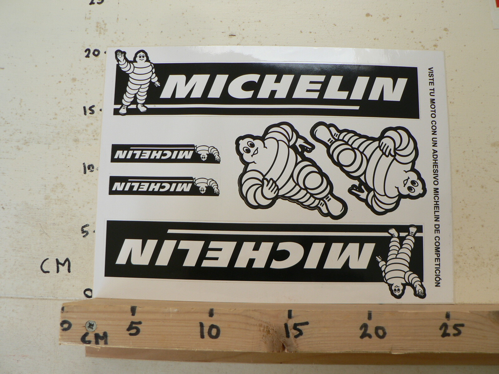 STICKER,DECAL MICHELIN SHEET 6 STICKERS MOTO GP SBK SUPERBIKES DE ...